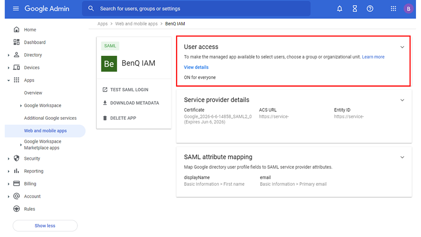 BenQ Identity and Access Management